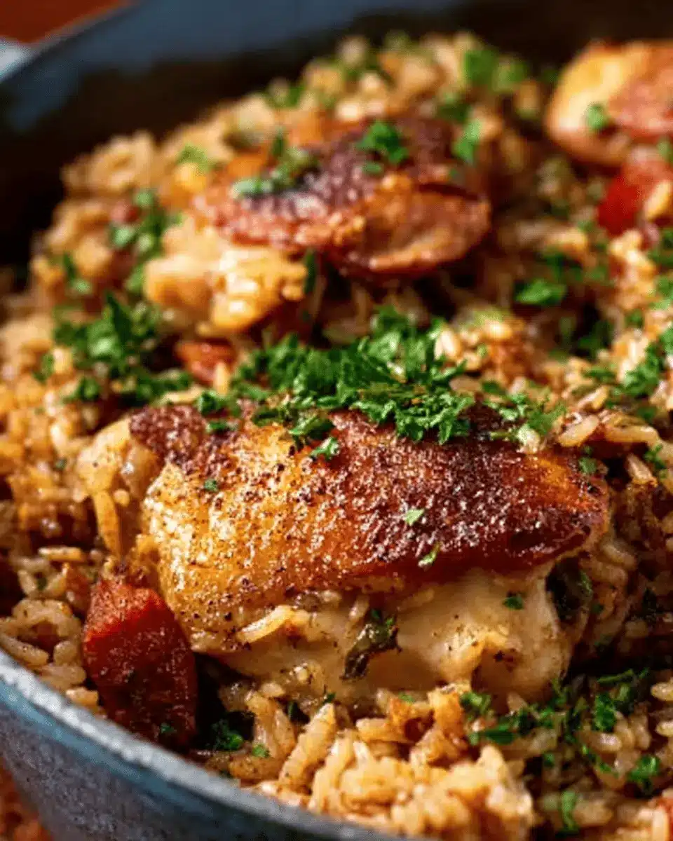 one pot chicken and dirty rice