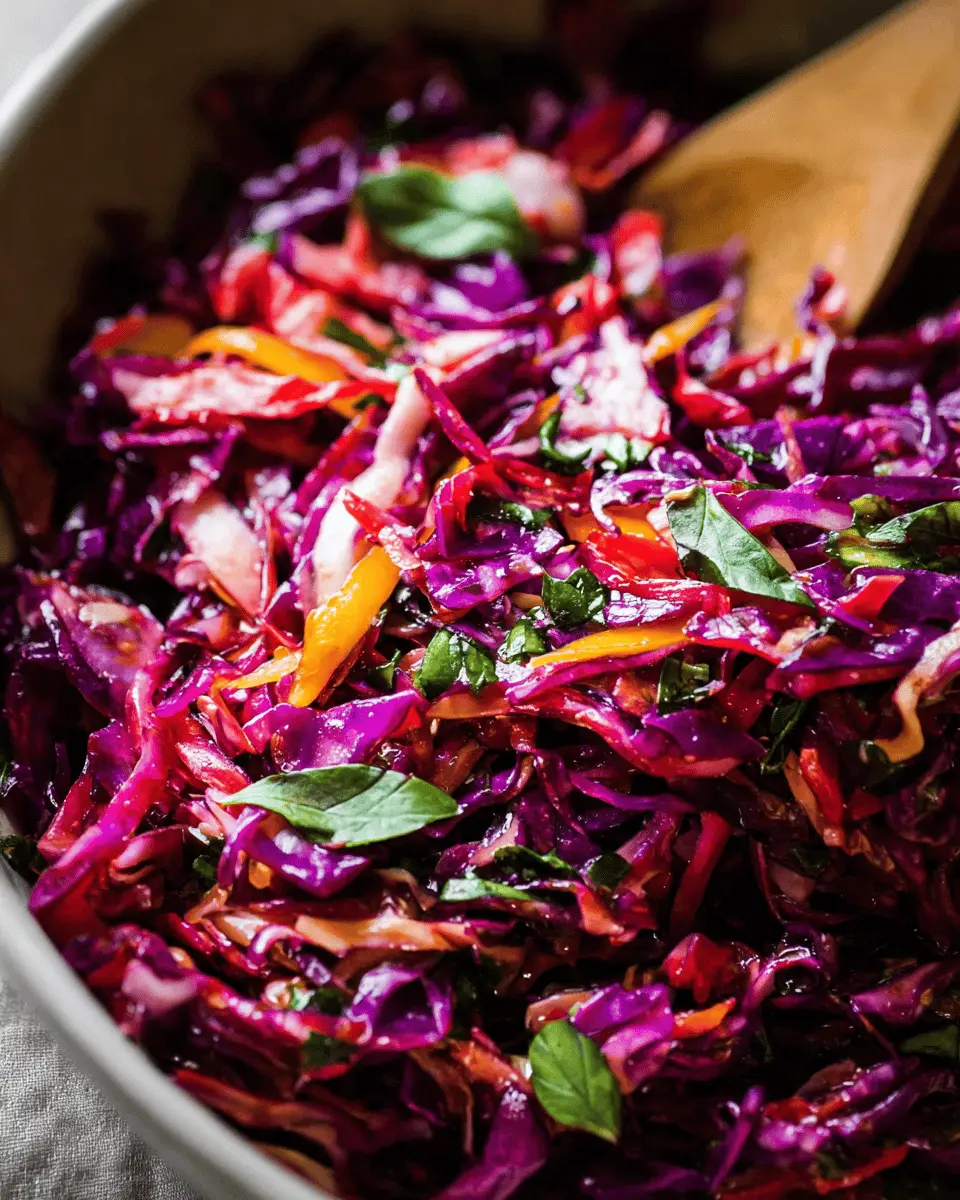 Turkish red cabbage salad